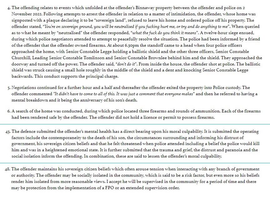 R v Ryan [2024] NSWDC 476 - Freeman Delusion